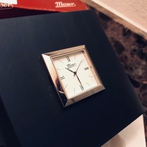 Moser | Accents | Moser Black Matte Square Clock | Poshmark